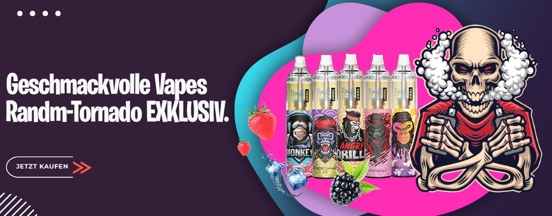 RandM Tornado Vapes 7000, 9000, 12000, 15000 Jetzt Kaufen
